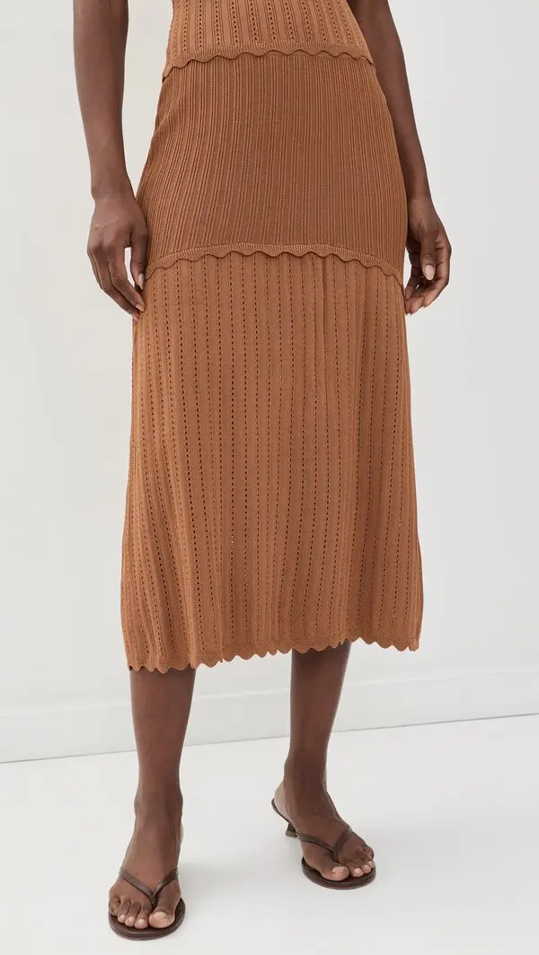 Solid & Striped The Amara Skirt - Camel