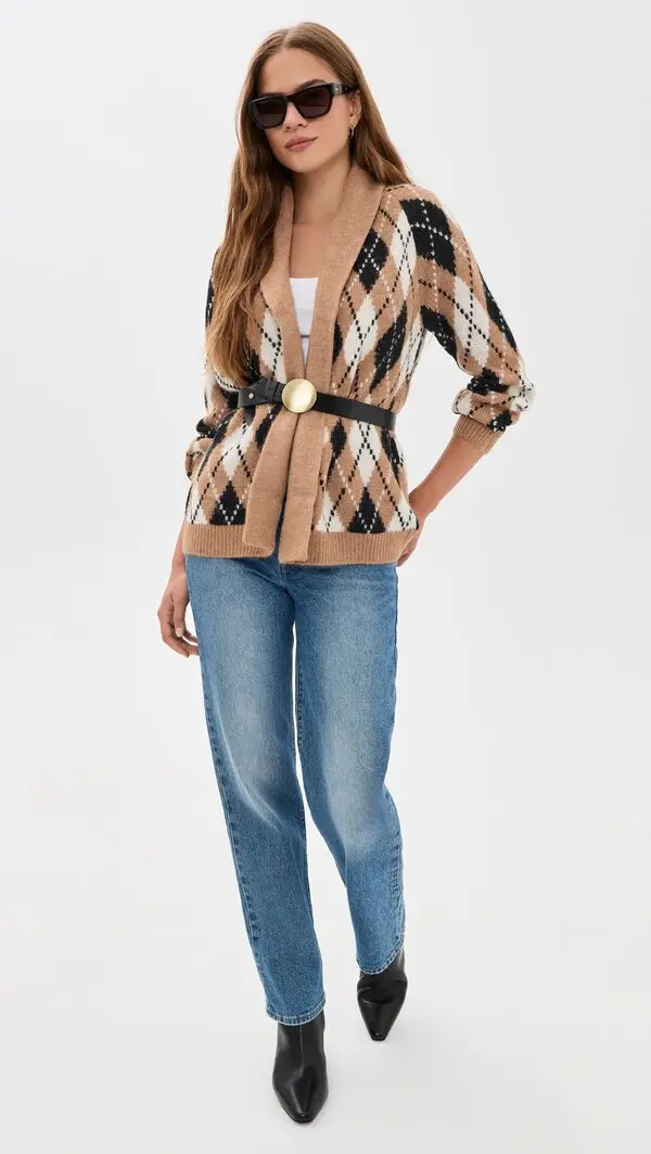 The Great. The Argyle Riding Cardigan