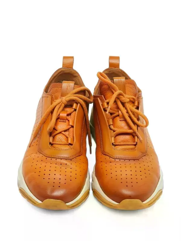 Santoni Sport Perforated Leather Sneakers