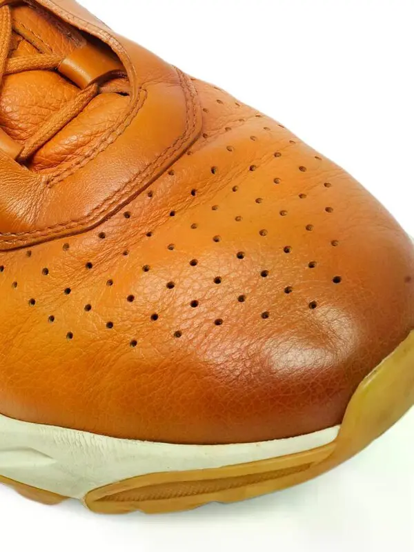 Santoni Sport Perforated Leather Sneakers