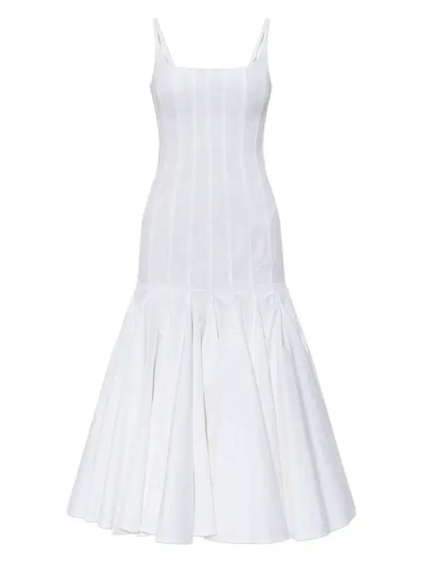 Jacquemus La Robe Agave In Cotton Poplin - White