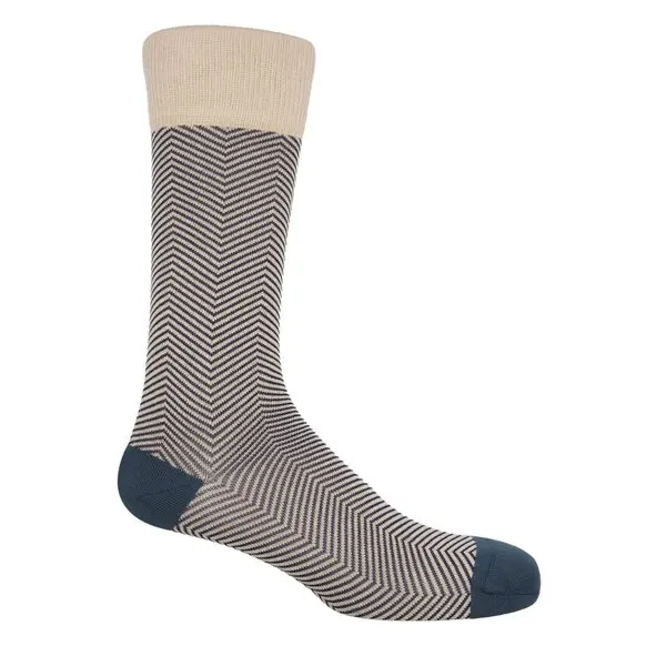 PEPER HAROW - MADE IN ENGLAND Neutrals Lux Taylor Socks Ecru - Beige