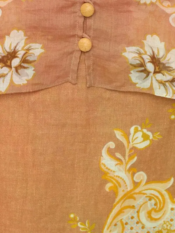 Zimmermann Floral-print Puff-sleeve Shirt And Skirt Set