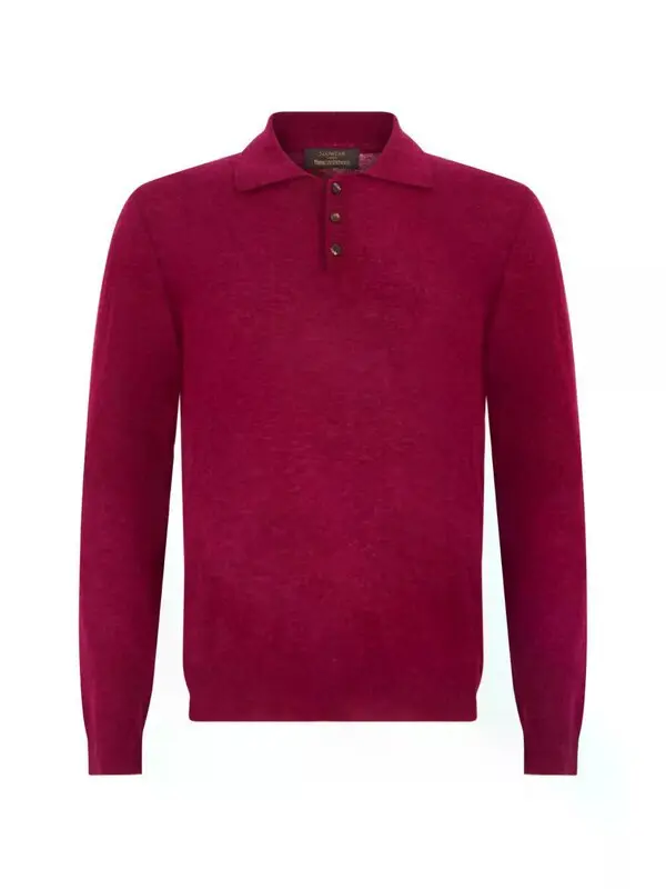 SLOWEAR Fine-knit Polo Shirt