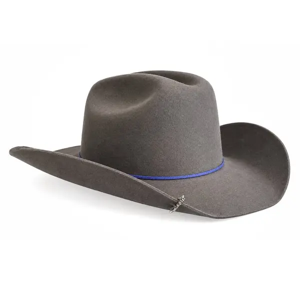 SHADED THE LABEL Looe Cowboy Hat With Sterling Silver Spur Charm - Grey