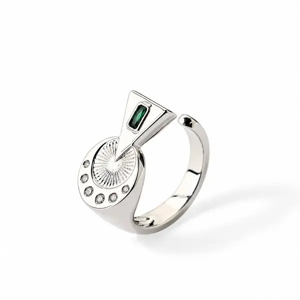 QIBAI Taurus Zodiac Ring