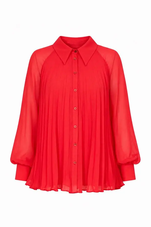 EXQUISE Keyla Long Sleeve Shirt With Buttoned Cuffs