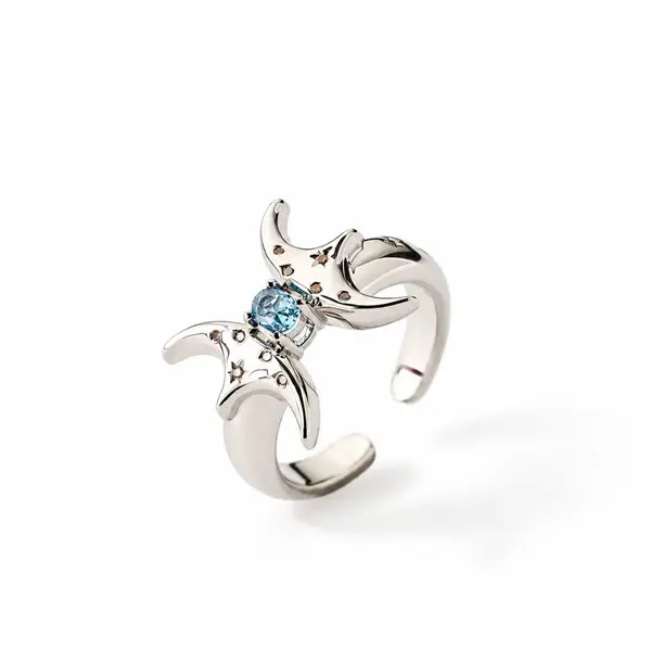 QIBAI Pisces Zodiac Ring