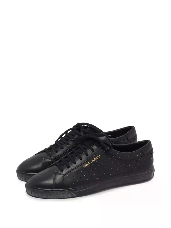 Saint Laurent Andy Studded Sneakers - Black