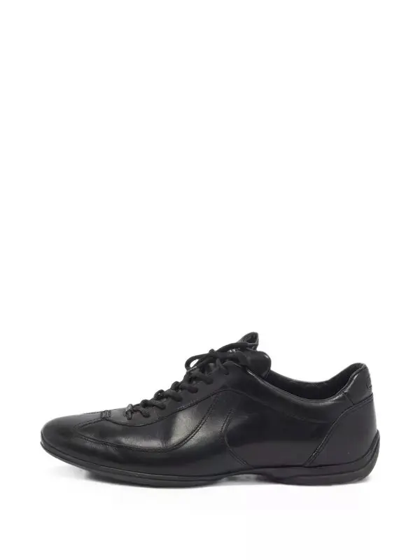 Santoni Lace-up Leather Sneakers