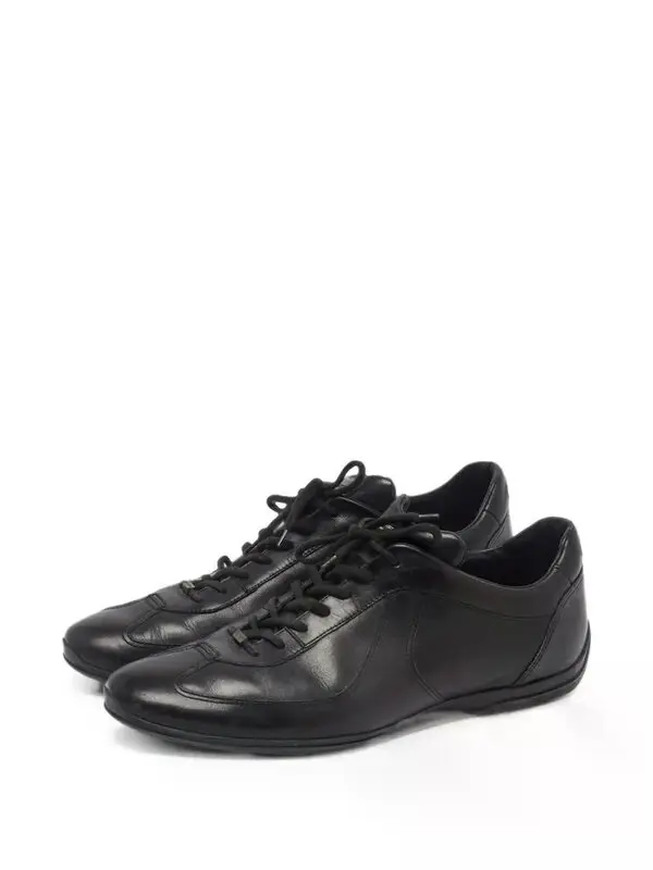 Santoni Lace-up Leather Sneakers