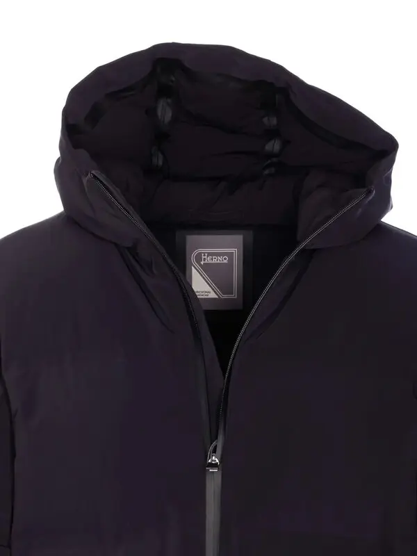 Herno New Impact Medium Weight Hooded Down Jacket - Black