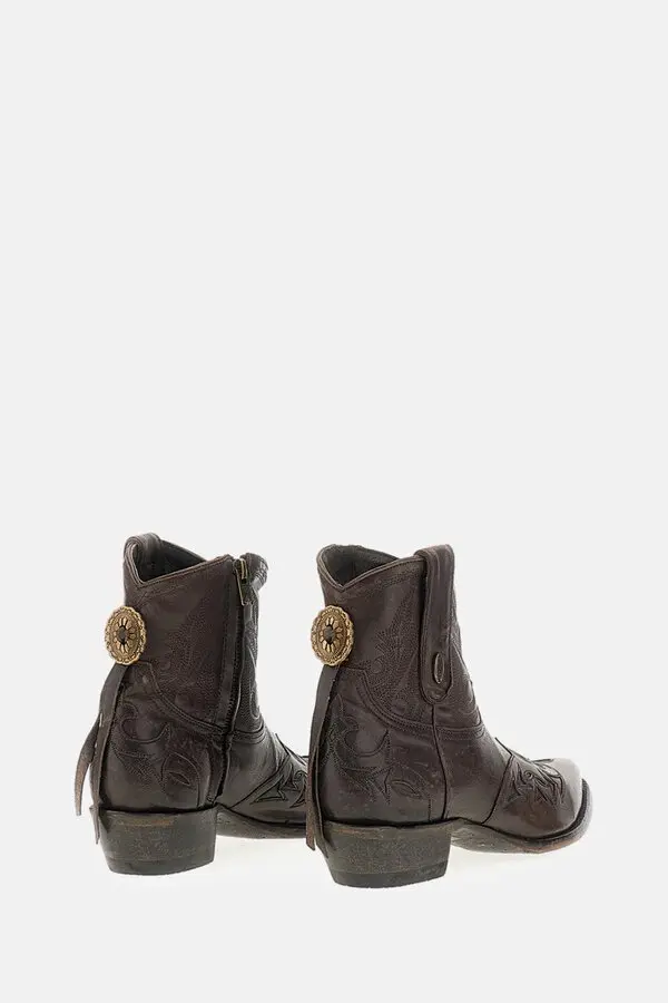 MEXICANA BOOTS Stivaletti Stitched 7 Plus Con Ricami