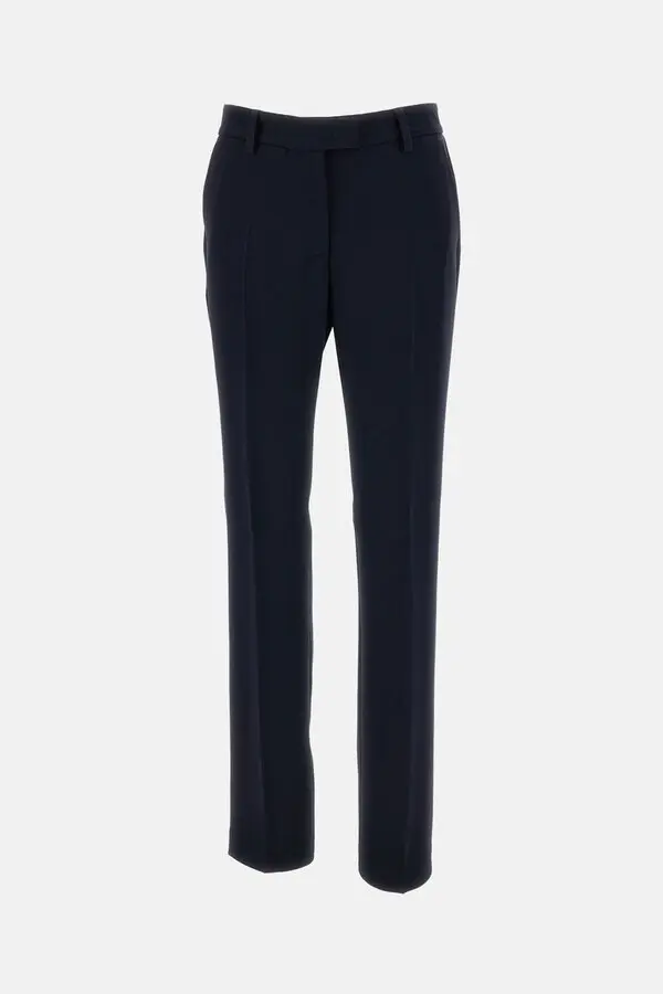 Alberto Biani Pantaloni Slim In Cady - Blu