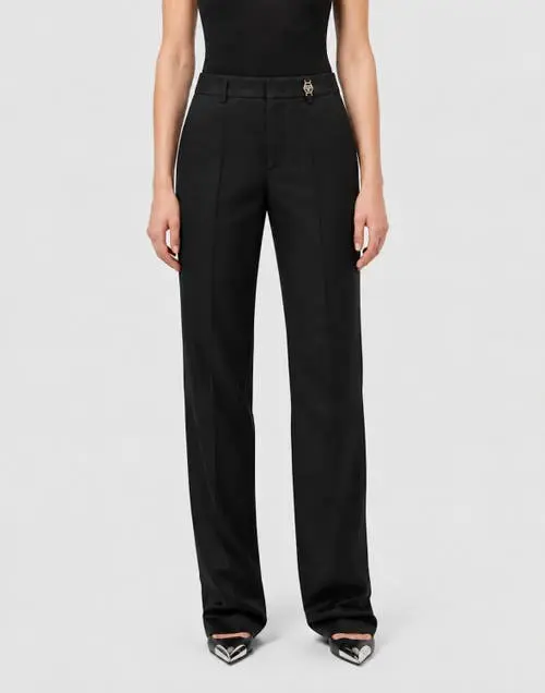 Philipp Plein Flared Trousers - Black