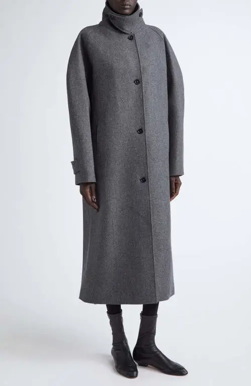 JIL SANDER Oversized Raglan Sleeve Wool Blend Coat