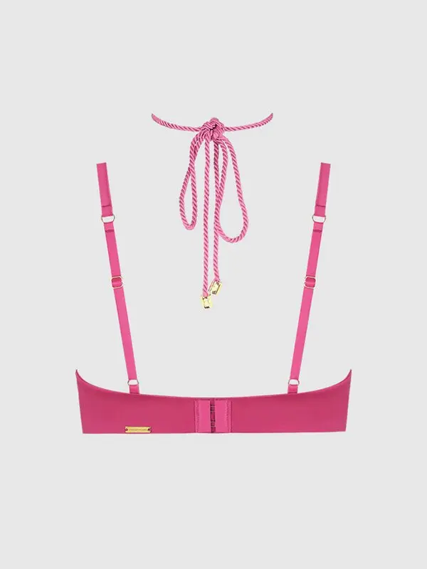 Frederick's Of Hollywood Nadya Liquid Satin & Rope Openable Cup Bra