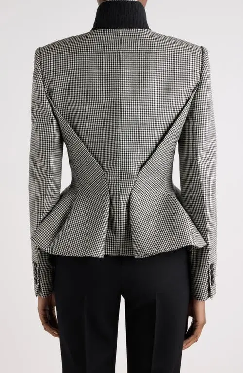 Givenchy Pinched Peplum Wool & Mohair Jacket