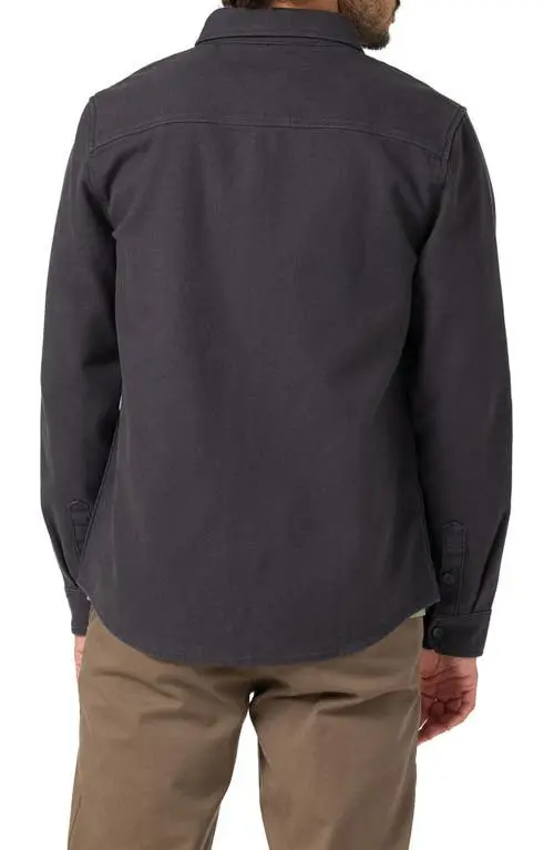 O'Neill Blanket Cotton Flannel Button-up Overshirt - Phantom