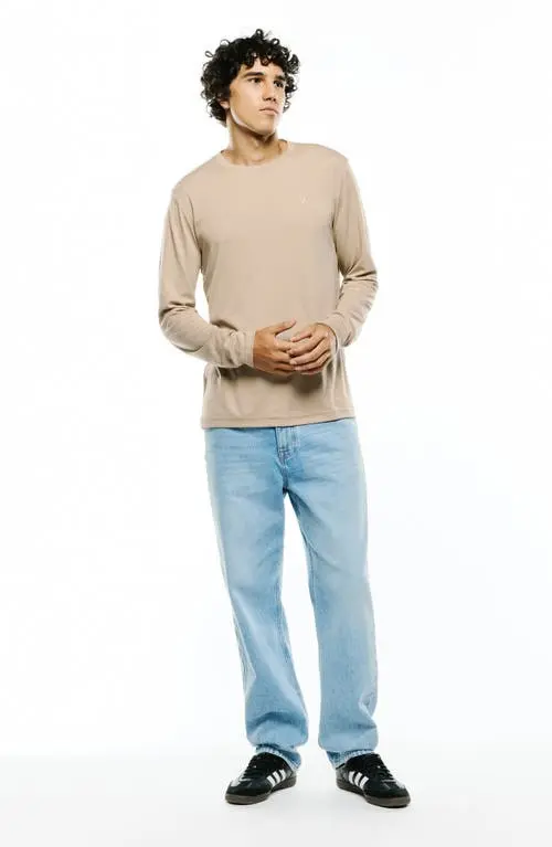 Psycho Bunny Bryce Performance Long Sleeve T-shirt - Stone