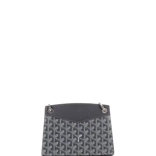 Goyard Structured Rouette Chain Shoulder Bag Coated Canvas Mini
