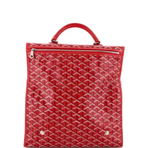 Goyard Saint Leger Briefcase Backpack Coated Canvas - Red