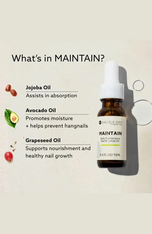 DAZZLE DRY Maintain Daily Maintenance Nail & Cuticle Oil