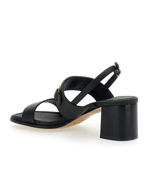 FERRAGAMO Logo Buckle High-heeled Sandals