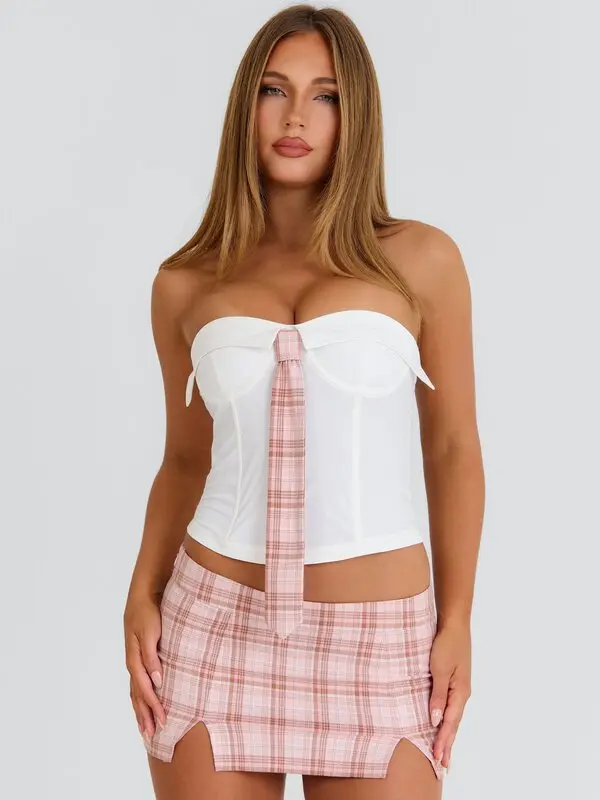 OUTCAST Schoolgirl Corset Top