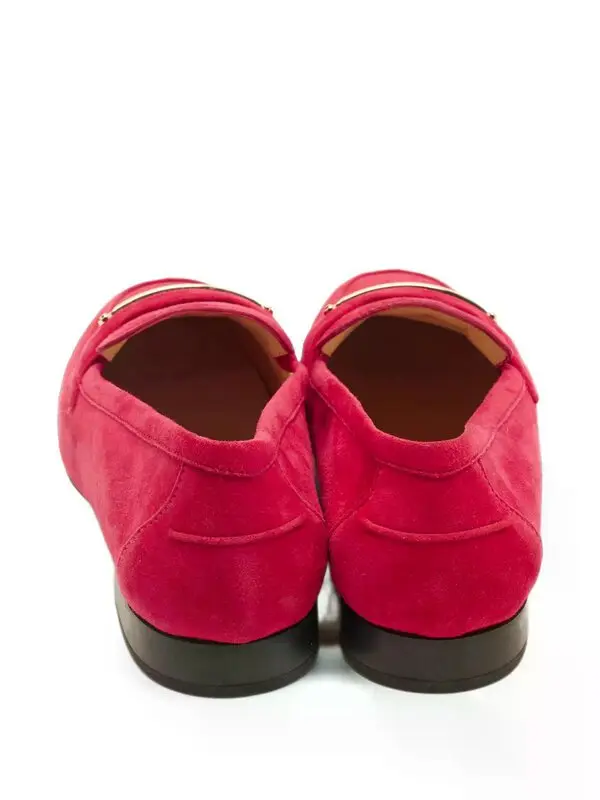 TOD'S Suede Penny Loafers - Red