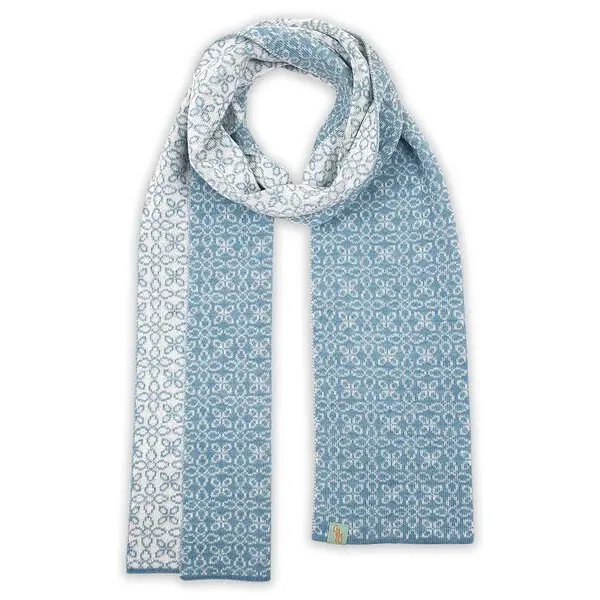 OTTO & SPIKE Scarves Perforate Merino Aqua Marle - Blue