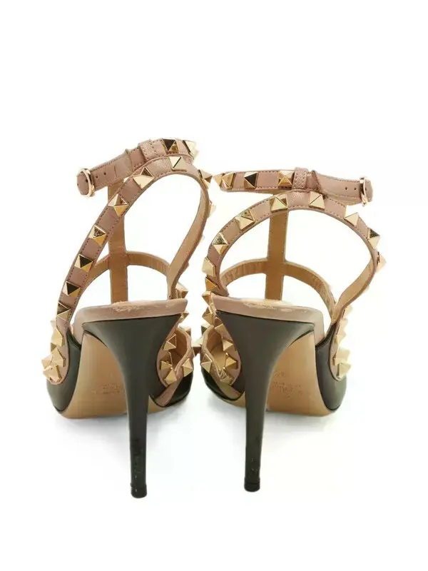 Valentino Garavani Rockstud Leather Ankle-strap Pumps