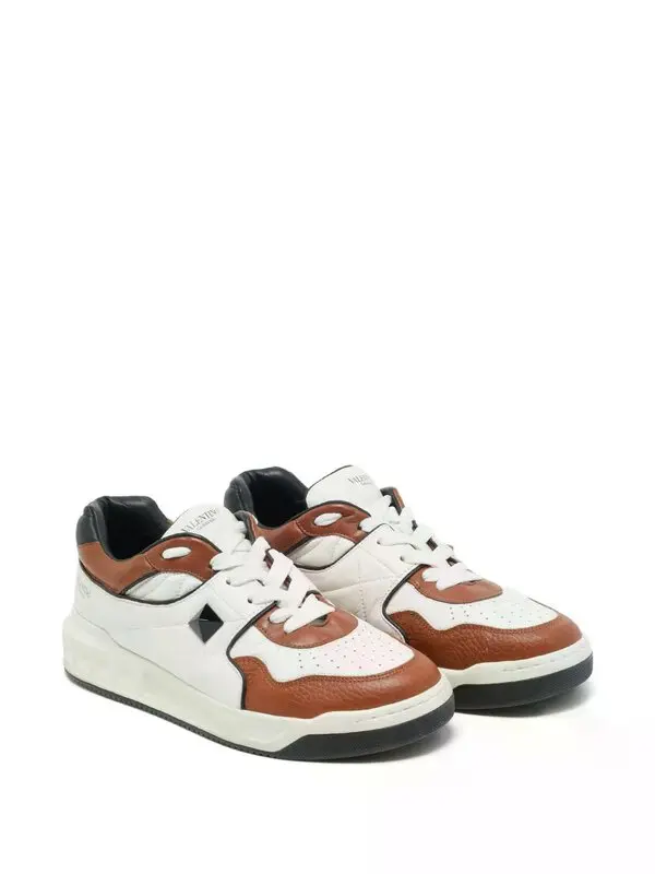Valentino Garavani One Stud Leather Sneakers - White