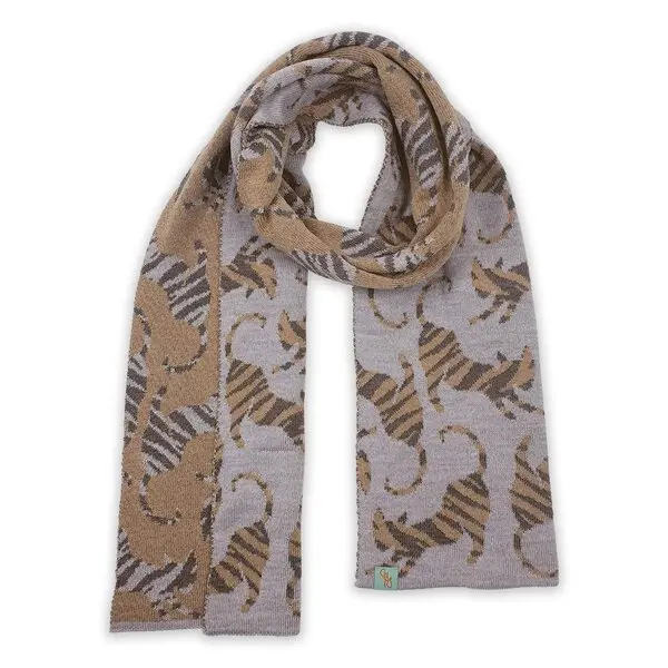 OTTO & SPIKE Scarves Tiger Cat Merino Tawny - Brown