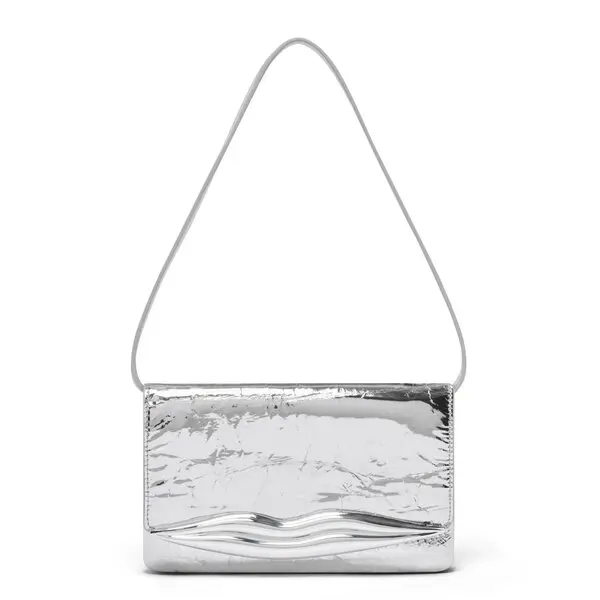 Lulu Guinness Surrealist Lips Clasp Clutch In Patent