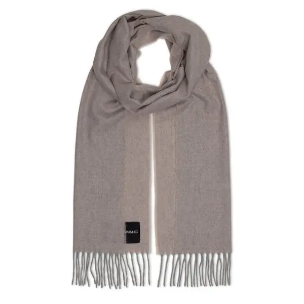 HEATING & PLUMBING LONDON Grey / Pink Love Stories 100% Cashmere Scarf Rose Quartz - Grey/pink