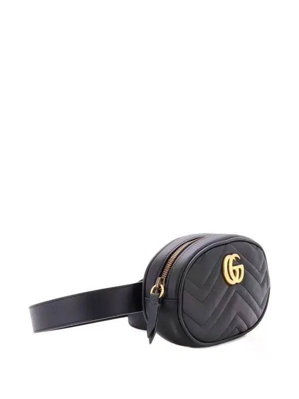 Gucci Gg Marmont Matelasse Leather Belt Bag