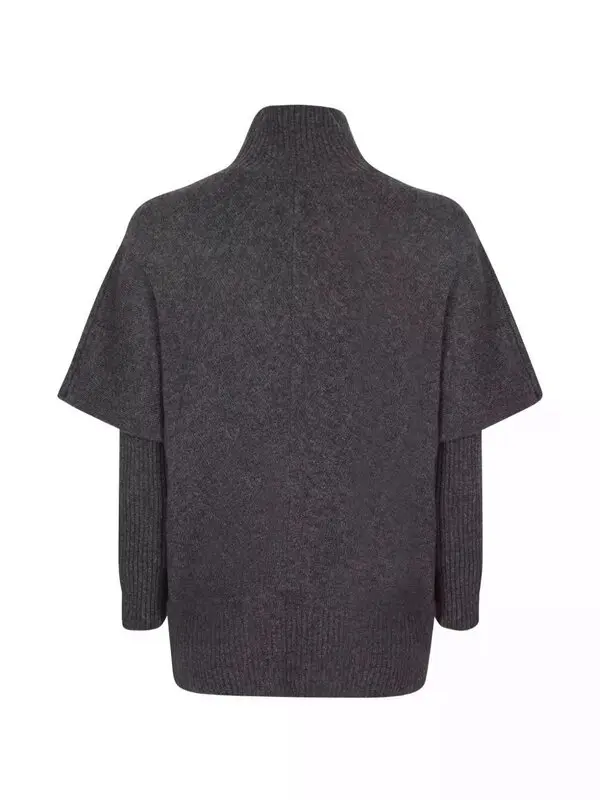 Federica Tosi Layered-sleeve High-neck Sweater