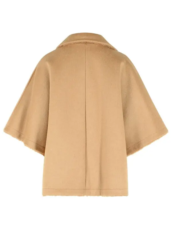 Max Mara Memo' Reversible Camel And Teddy Hood