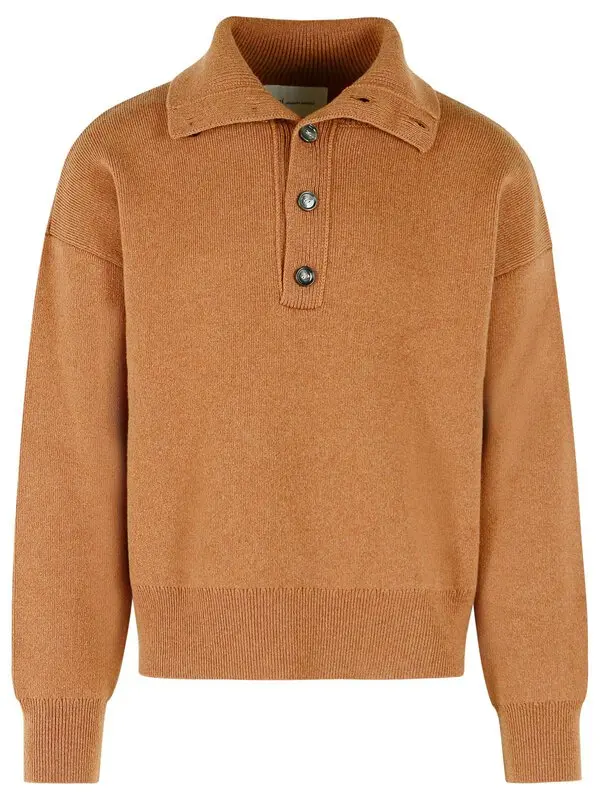 AMI Paris Wool Sweater - Brown