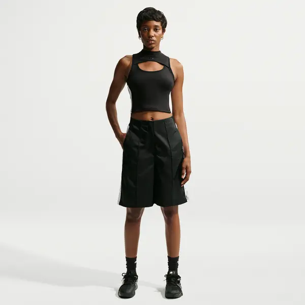 Nike Naomi Osaka Loose Mid-rise Shorts - Black