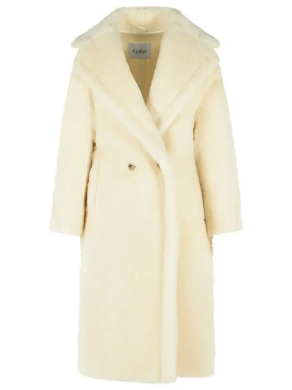 Max Mara Tedgirl' Alpaca And Wool Coat - White