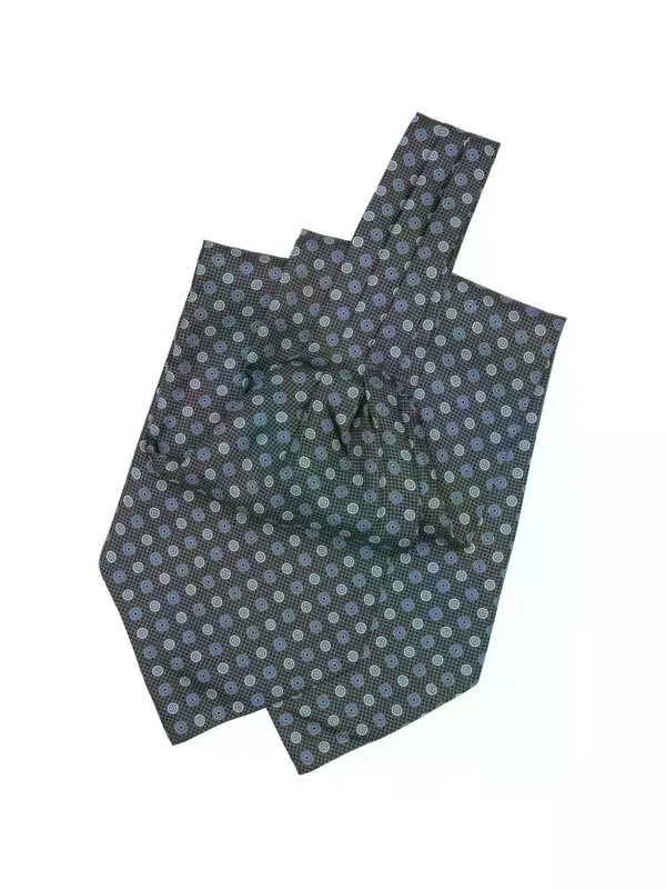 ELIZABETTA Nino Dot-print Silk Ascot Tie