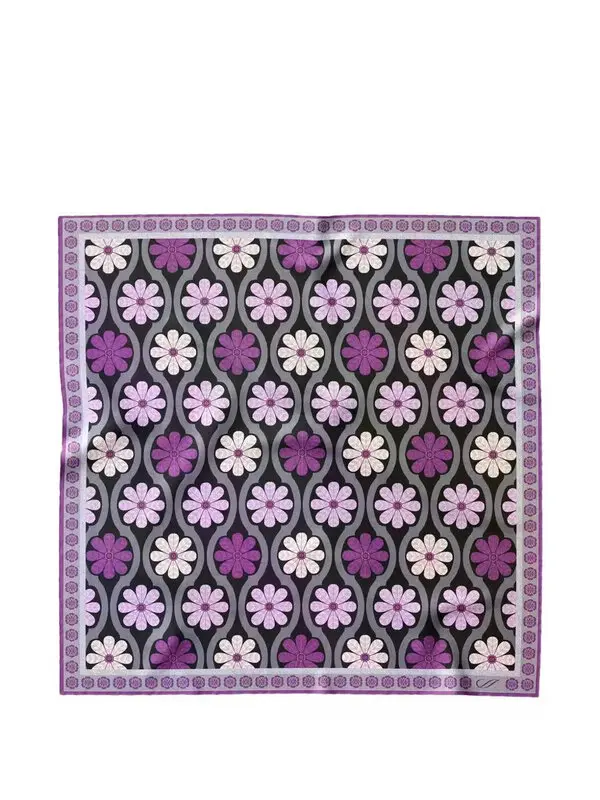 ELIZABETTA Gargano Floral-print Pocket Square