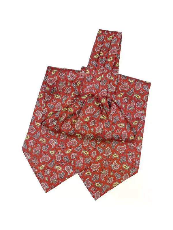 ELIZABETTA Sondrio Paisley-print Silk Cravat