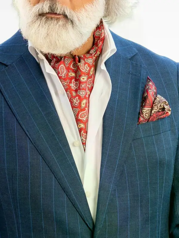 ELIZABETTA Sondrio Paisley-print Silk Cravat