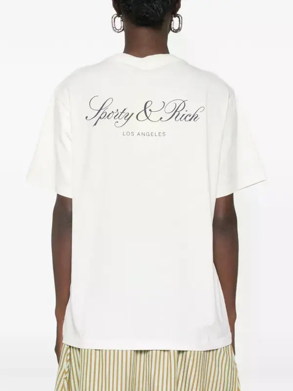 Sporty & Rich Logo-print T-shirt