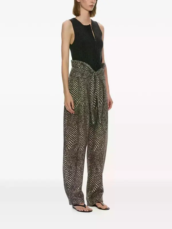 Christopher Esber Isolde Zipped Ribbed Tank Top - Black