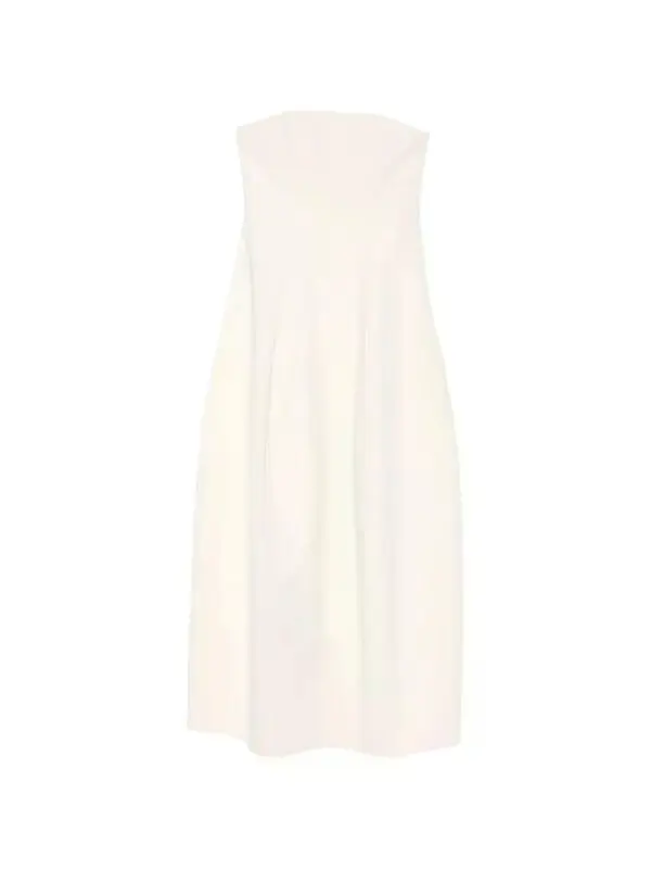 TOTEME Strapless Balloon Maxi Dress - Neutrals