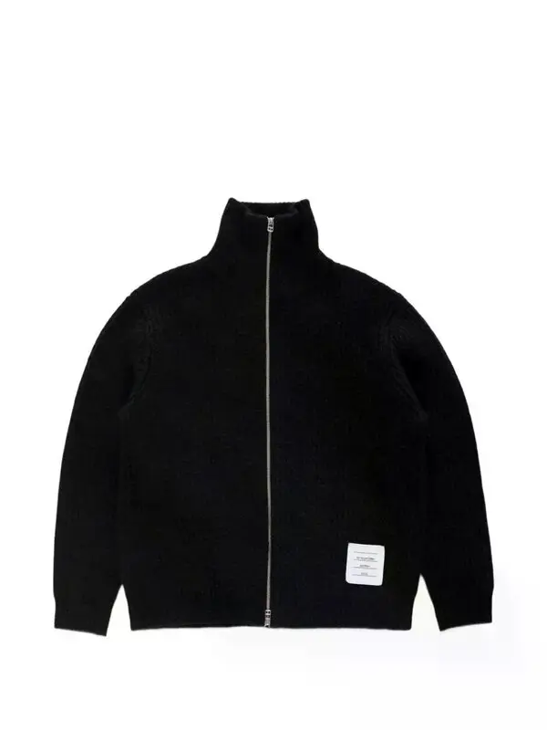 POP TRADING COMPANY Ribbed-knit Zip-up Sweater
